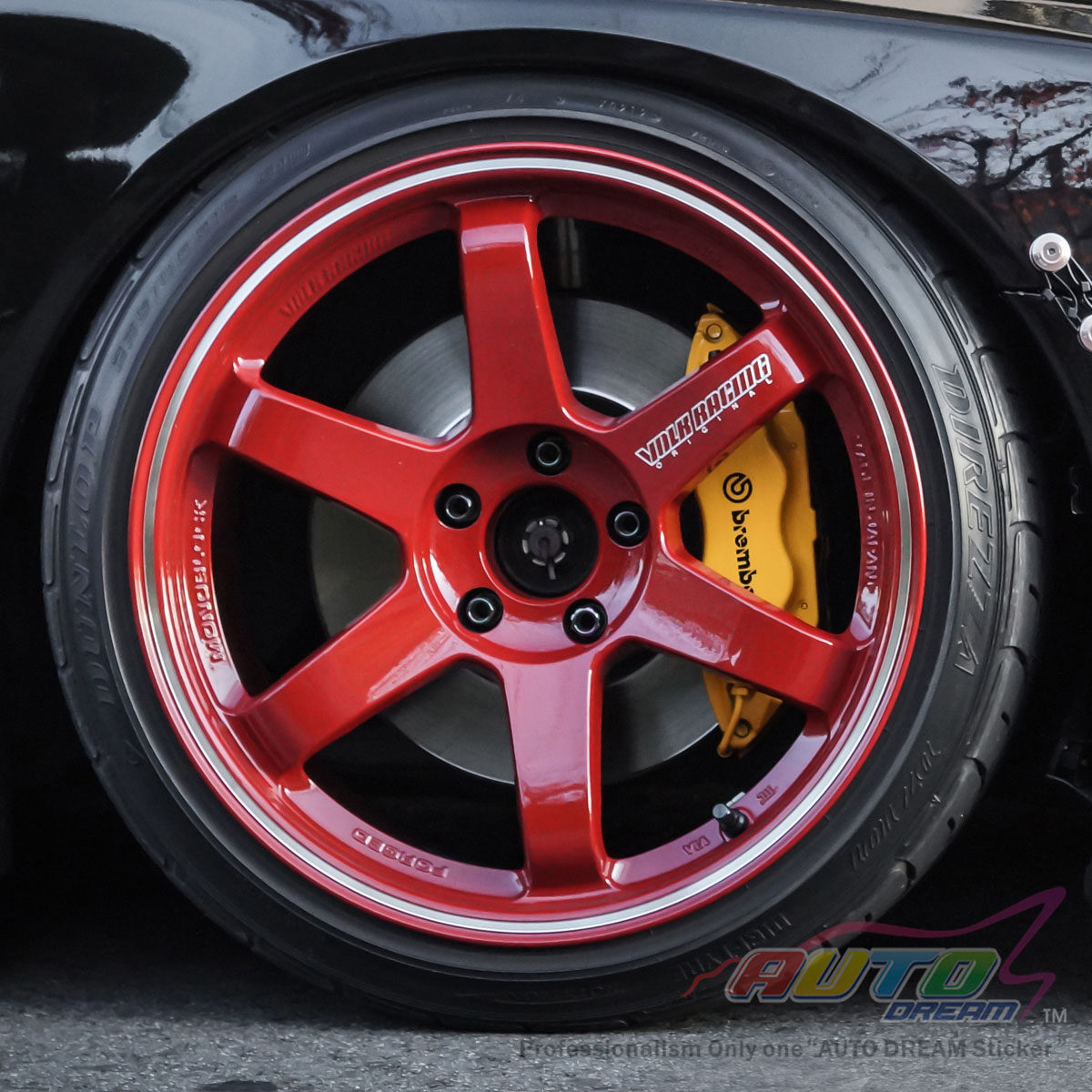 volk racing te37 original sticker轮毂轮圈车贴纸贴花改装车贴_虎窝淘