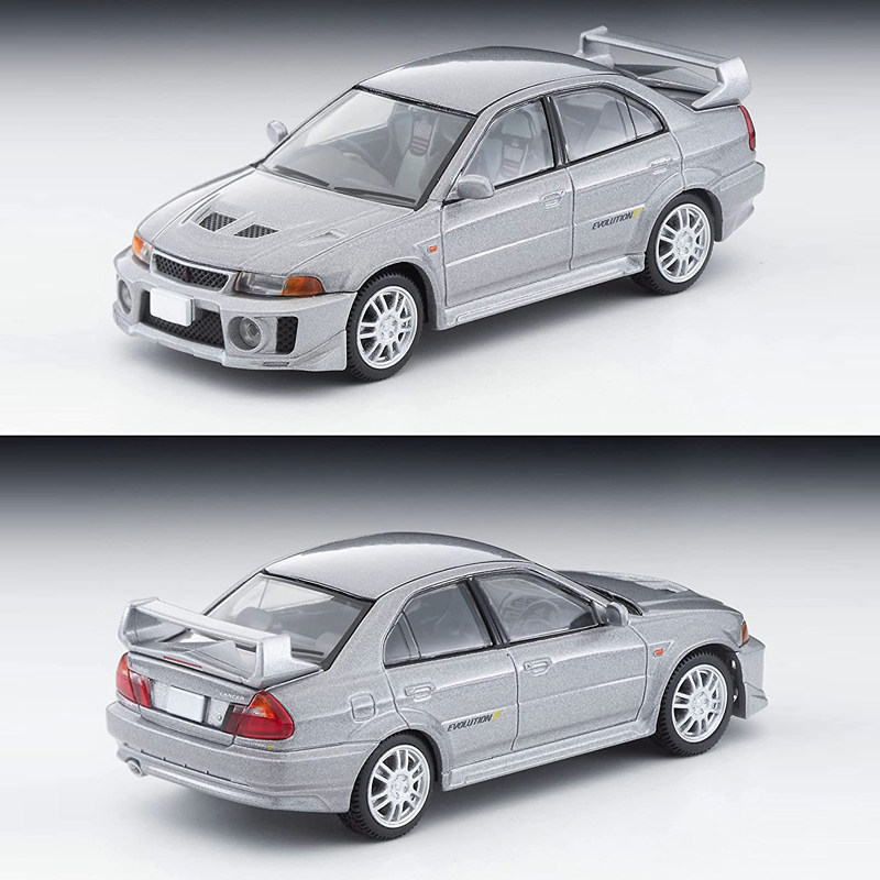 日本TOMYTEC仿真合金车模型TLV 1/64三菱EVO 4 LV-N186d N187d_虎窝淘