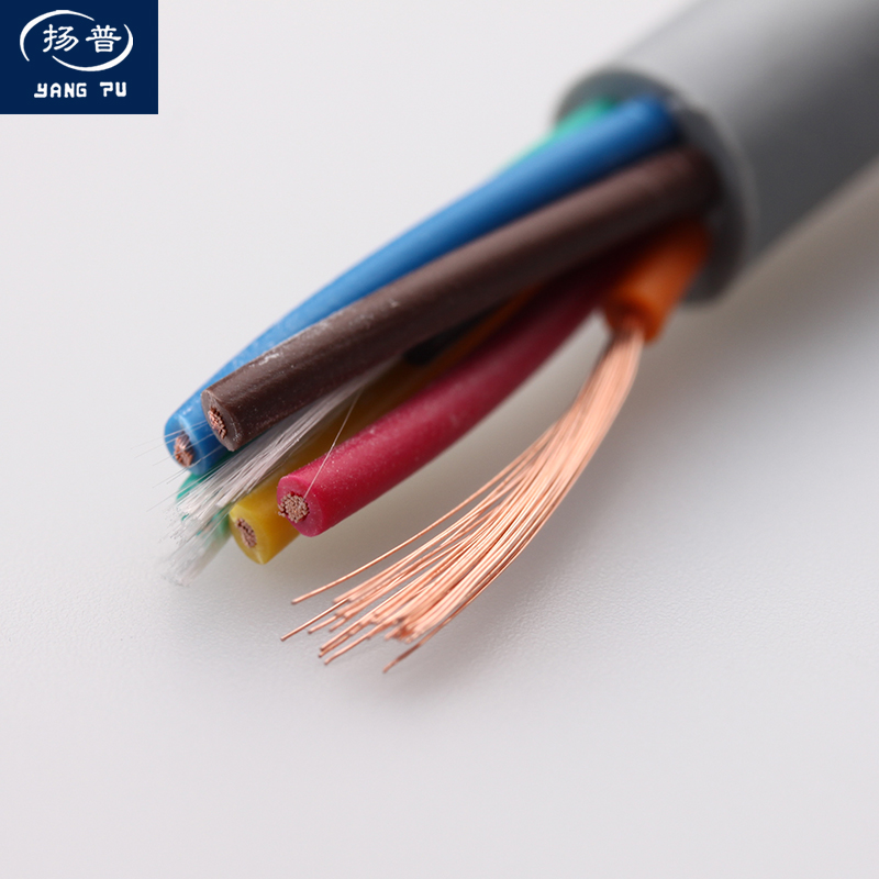 国标TRVV6芯拖链电缆高柔性电线0.5/0.75/1.0/1.5平方2.5坦克链线_虎窝淘