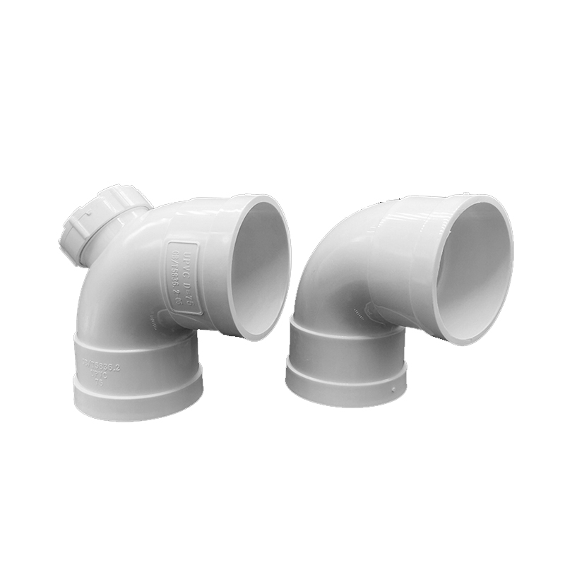 PVC国标弯头排水管90度双承插直角弯塑料下水管配件50 75 110 160_虎窝淘