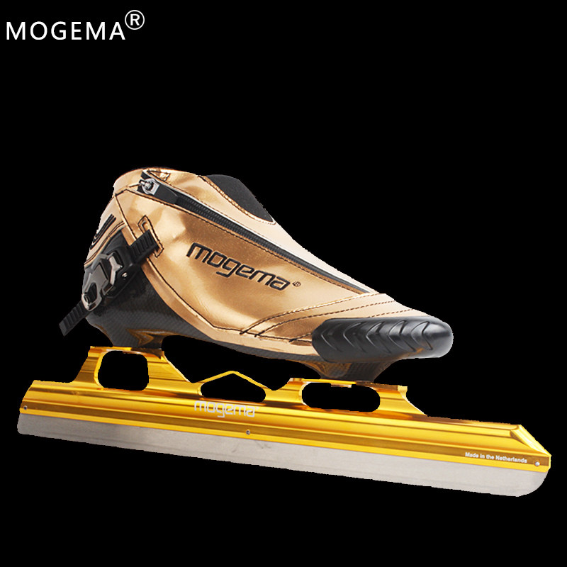 MOGEMA碳纤维防水冰刀鞋速滑成人专业儿童竞速鞋大道脱位赛刀鞋_虎窝淘