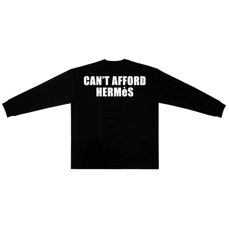 PLTH*新品字母经典字母印花圆领重磅255g纯棉街头时尚男长袖T恤_虎窝淘