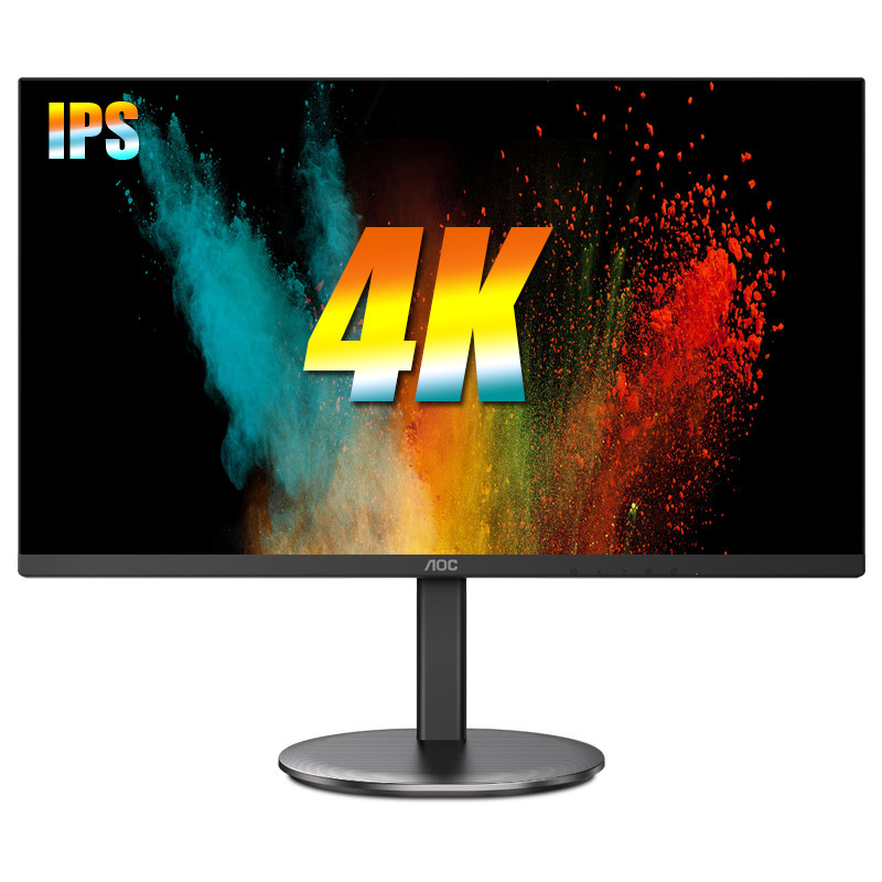 AOC U27V4 27英寸微升降4K液晶IPS显示器UHDR绘图游戏电竞DP+HDMI_虎窝淘