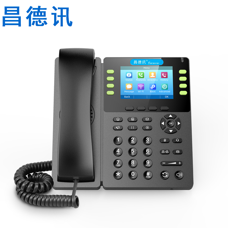 昌德讯IPHG无线局域网IP网络电话机wifi网络电话机SIP话机高清音质无线内部程控交换机IP话机_虎窝淘