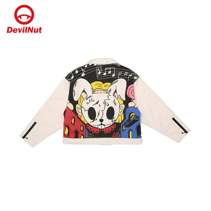 DEVIL NUT潮牌恶魔 21冬季新款潮流棉服女款夹克超飞侠 ATO_虎窝淘