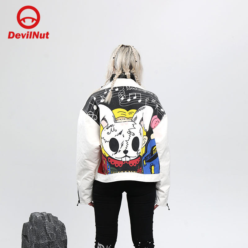 DEVIL NUT潮牌恶魔 21冬季新款潮流棉服女款夹克超飞侠 ATO_虎窝淘