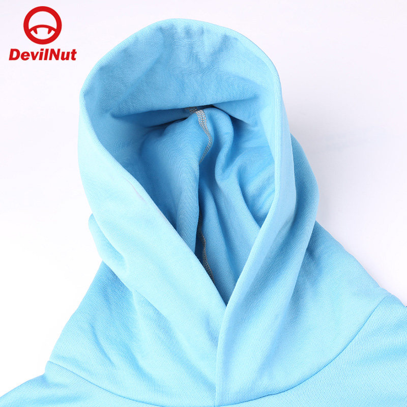 DEVIL NUT潮牌恶魔男女同款 N倒三角复古卫衣(套帽)-消防员 AET_虎窝淘