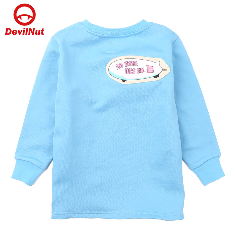 DEVIL NUT恶魔潮童装秋冬纯棉长袖套头圆摆卫衣上衣 KIDS AET_虎窝淘
