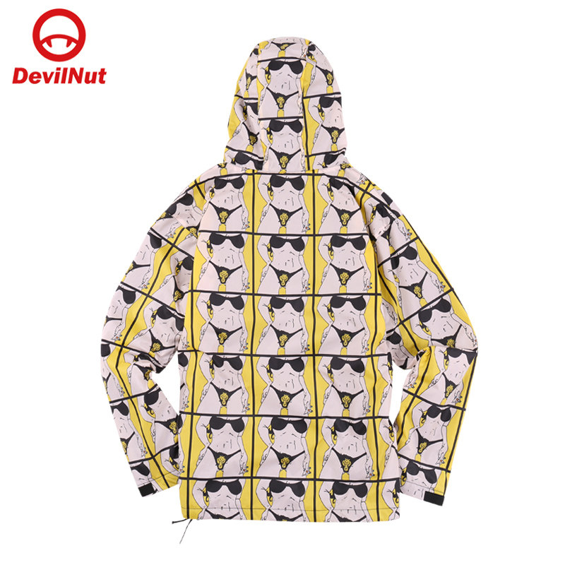 DEVIL NUT潮牌恶魔男式连帽套头流感外套迷彩-DNFC AET_虎窝淘