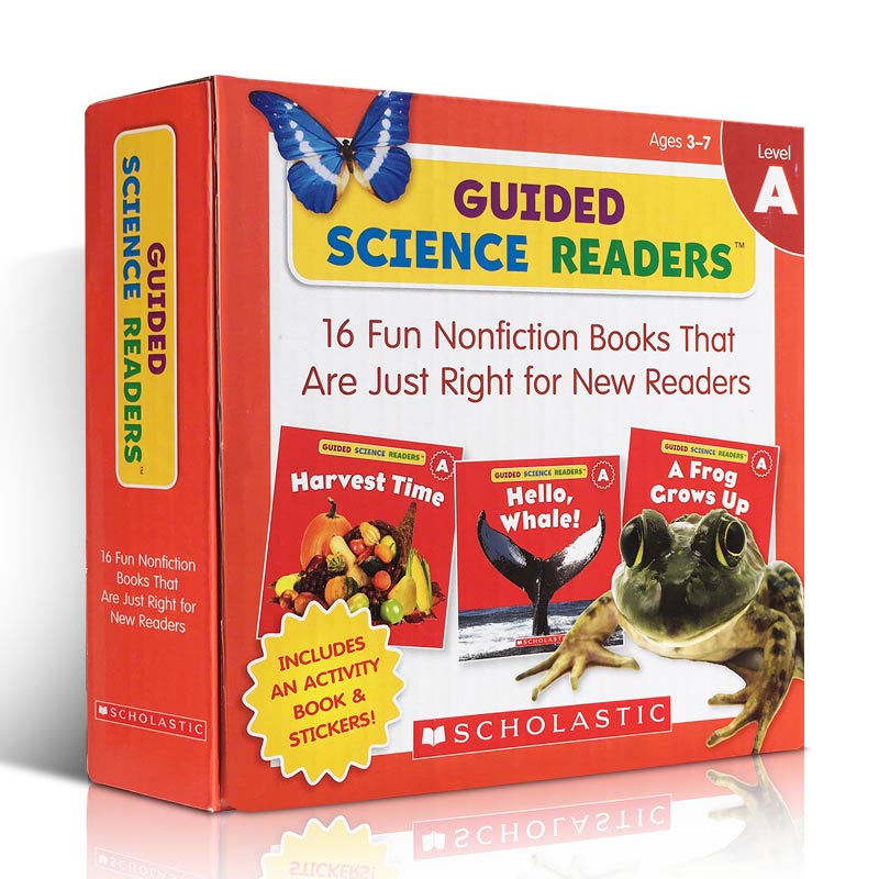 送音频英文原版正版Guided Science Readers Level A: 16 Fun Nonfiction Books学乐分级阅读 ...