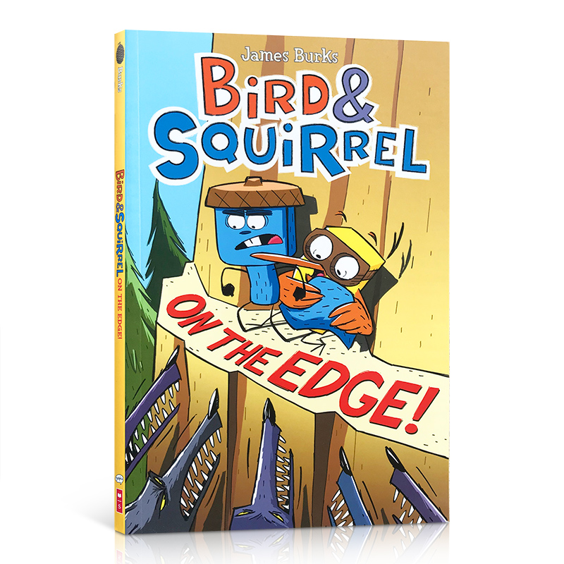 进口英文原版绘本Bird& Squirrel on the Edge!小鸟和松鼠在边缘全彩儿童卡通漫画认知书平装小学生课后英语读物6-8-12 ...