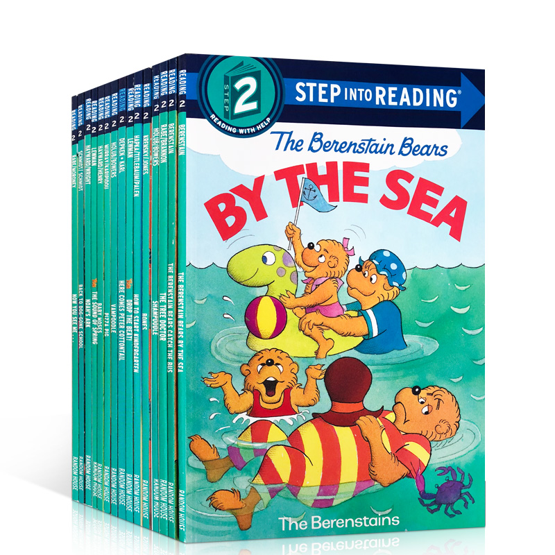 英文原版绘本 Step into Reading Step2美国兰登经典书屋系列英语分级读物25册儿童启蒙读物中小学生课外趣味阅读桥梁章节故事 ...