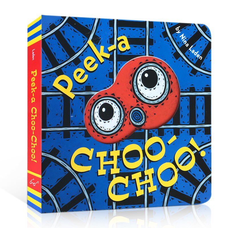 送音频英文原版绘本Peek-A Choo-Choo躲猫猫洞洞书火车纸板书peek a who系列童书2-5岁幼儿童游戏互动认知趣味玩具 ...