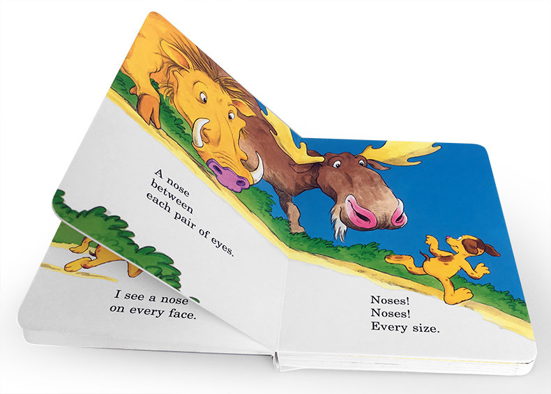 送音频英文原版绘本The Nose Book鼻子书Bright and Early Board Books儿童认知纸板书0-3岁绘本图画书苏斯 ...