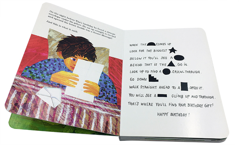 现货送音频英文原版正版Eric Carle艾瑞卡尔爷爷The Secret Birthday Message神秘的生日信息Board Book ...