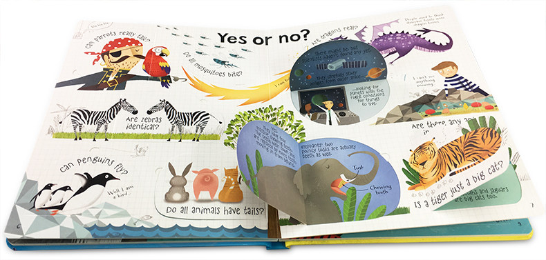 英文原版Lift-the-flap Questions and Answers about Animals关于动物的答案翻翻纸板书 ...