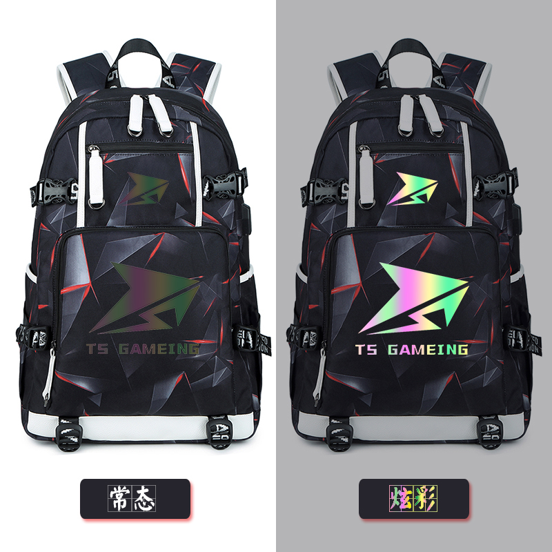 AG超玩会书包荣耀周边双肩背包AS仙阁QG高中初中学生男夜光TS_虎窝淘