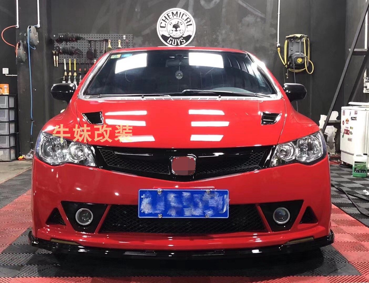 台产适用于思铭改MUGEN无限FD2 RR款FD1大包围进口PP材质前杠_虎窝淘