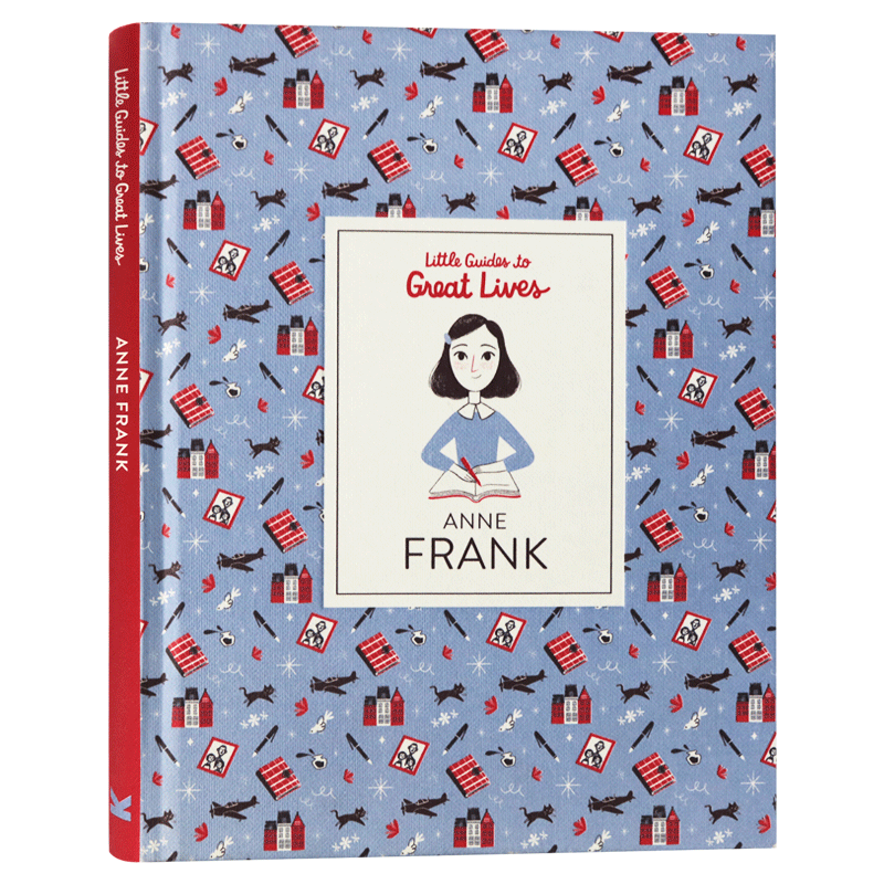 英文原版 Little Guide to Great Lives Anne Frank小指南大人物安妮弗兰克名人小传记绘本系列英文版儿童艺术 ...