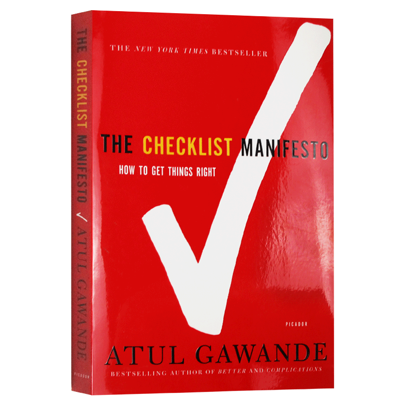 The Checklist Manifesto英文原版清单革命英文版原版书籍阿图葛文德医生 Atul Gawande英语书_虎窝淘