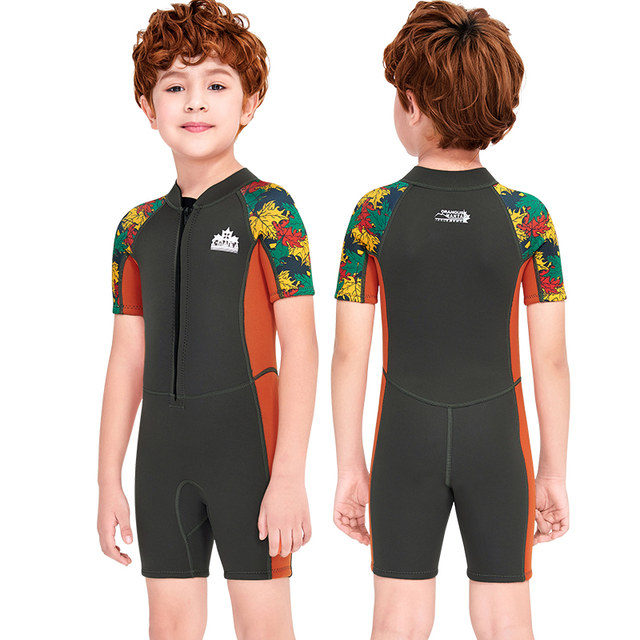 New children's thickened warmth and cold diving clothing 2.5mm boys ...