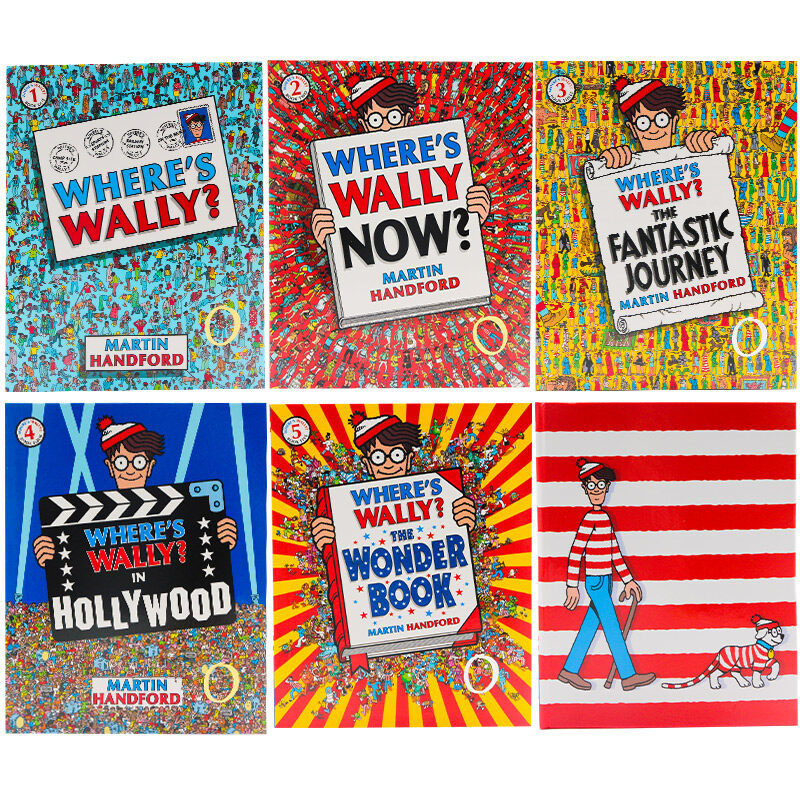【预售】【WHERE’S WALLY?】【威利在哪里？】华丽迷你套装 英文原版图书籍进口正版 Martin Handford 儿童趣味游戏书_虎窝淘