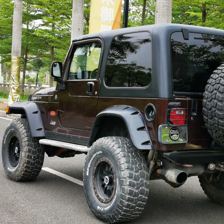 JEEP吉普牧马人 TJ加宽轮眉加厚越野改装配件涉水喉涉水器_虎窝淘
