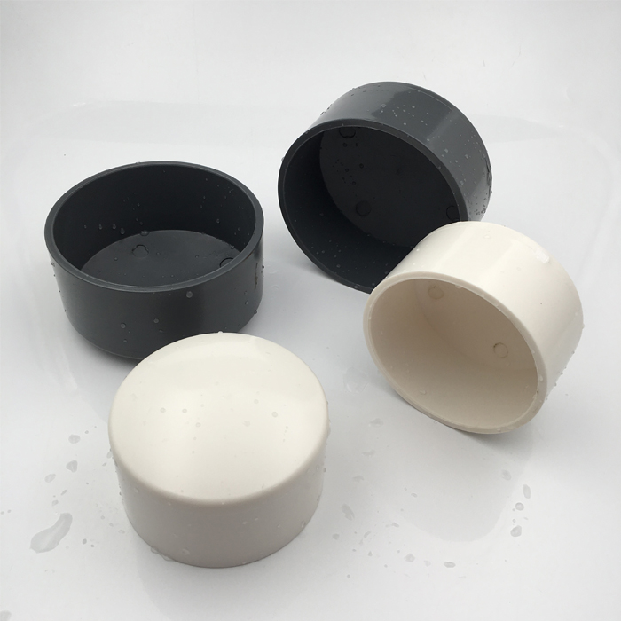 PVC给水管管帽 管堵 闷头 堵头110 160 200 250 315 400白灰色_虎窝淘