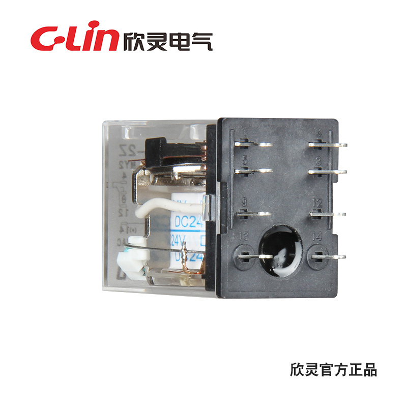欣灵牌中间电磁继电器HHC68B-2Z MY2 HH52P-L直流DC24V/12V带灯_虎窝淘