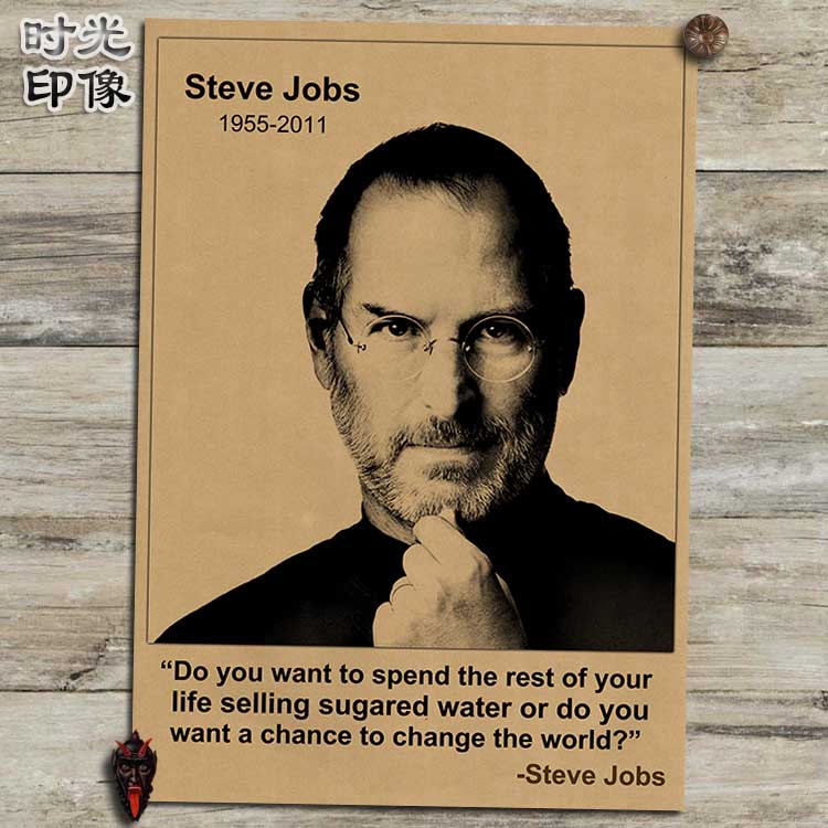 巴菲特利弗莫尔凯恩斯芒格乔布斯马云马化腾办公室简约复古海报_虎窝淘