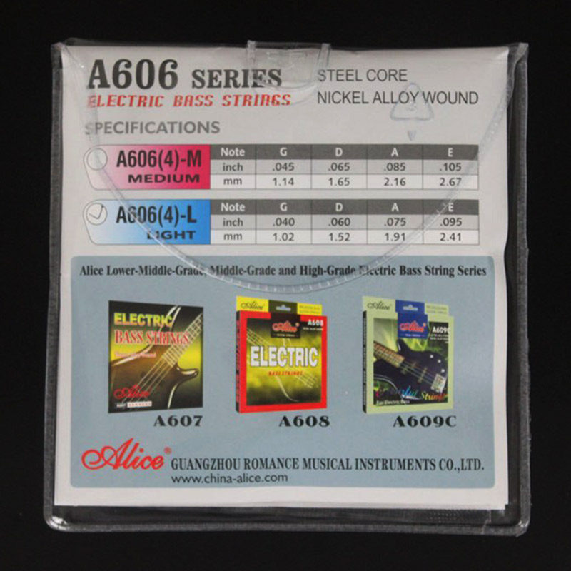 Alice爱丽丝A606四弦五弦电贝司弦贝斯弦 040 045-095 105 130_虎窝淘