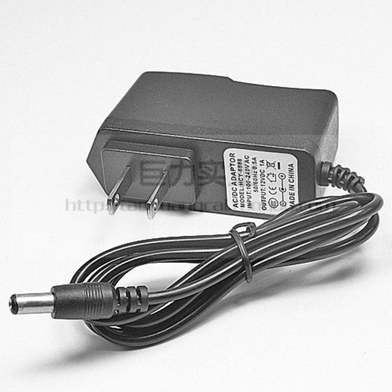 DC12V电源适配器1A风扇机顶盒路由器LED监控1000mA开关电源两插头_虎窝淘