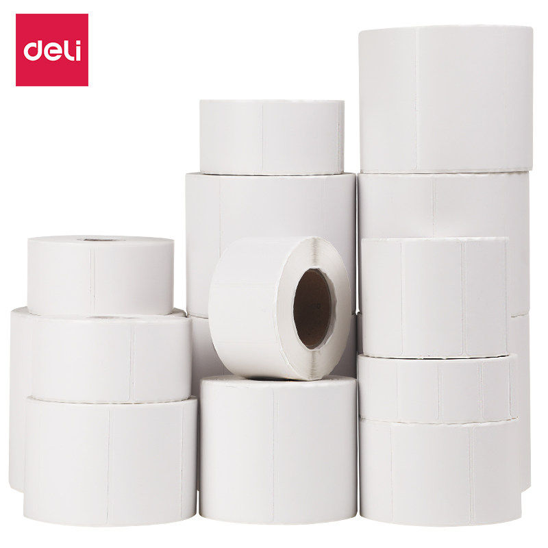 得力标签纸三防热敏纸不干胶打印纸标签打印纸条码纸热敏标签纸热敏打印纸价格标签贴纸热敏标签纸30 50 100_虎窝淘