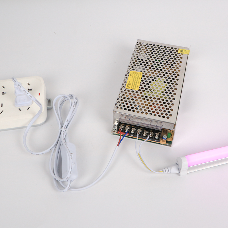 低压灯管直流12V24电瓶机床蓄电池T5T8红蓝绿紫粉色光led彩色夜市_虎窝淘