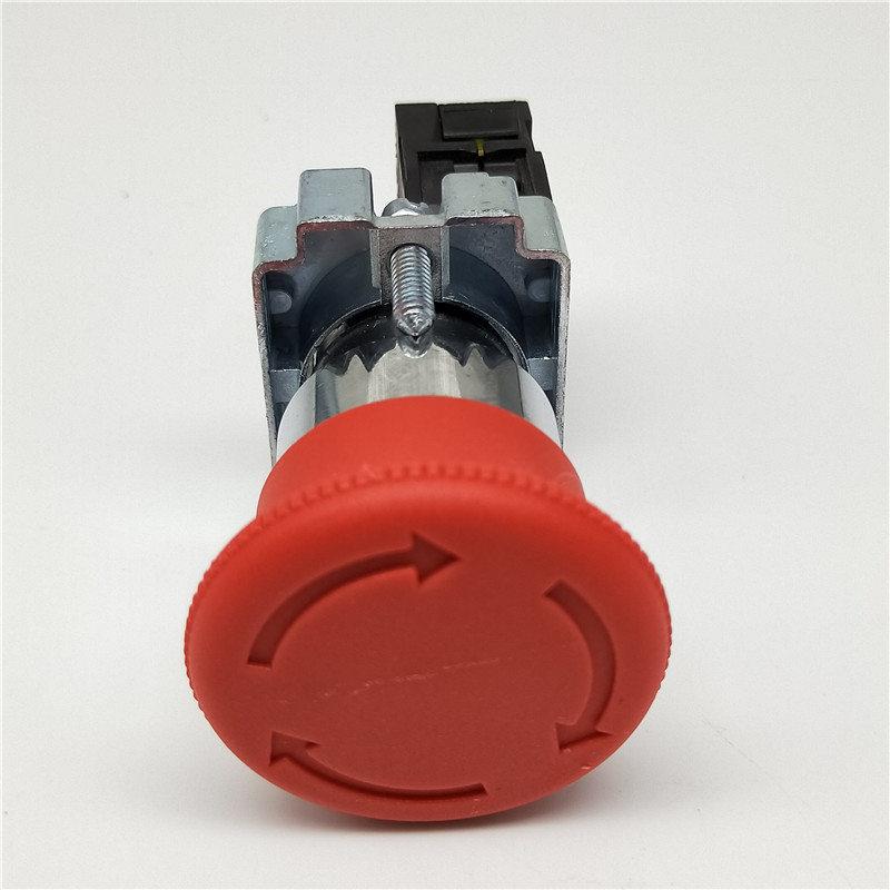 一常闭XB2-BS542C蘑菇头紧急停止按钮开关自锁旋转复位ZB2-BE102C_虎窝淘