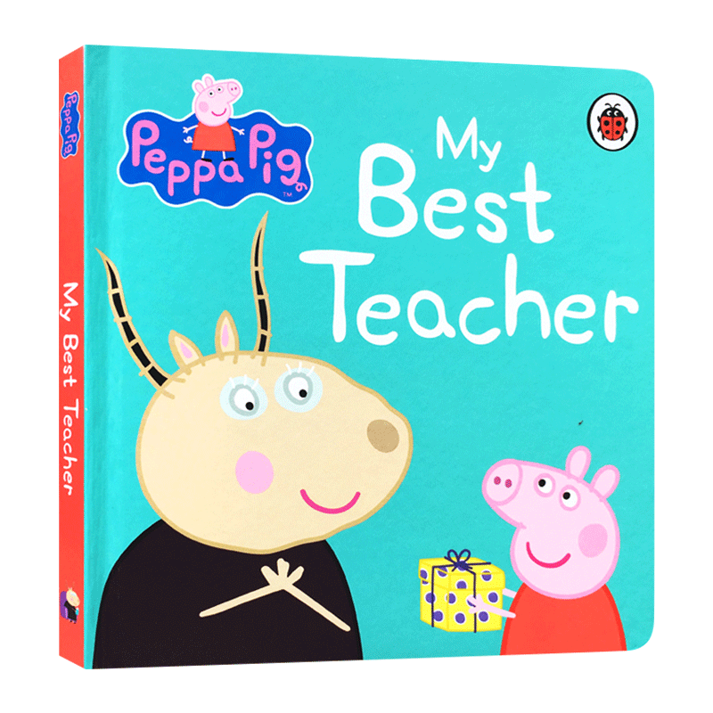 小猪佩奇我的好老师英文原版 Peppa Pig My Best Teacher粉红猪小妹英文版儿童英语图画故事纸板书全英文版进口原版英语书籍_虎窝淘