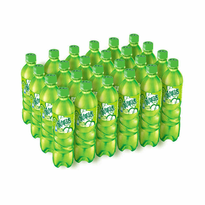 百事可乐美年达青苹果味碳酸饮料汽水500ml*24瓶整箱北京包邮_虎窝淘