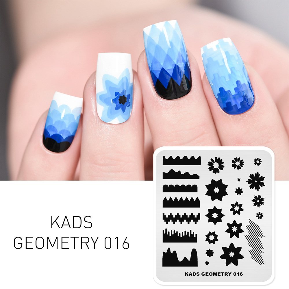 KADS GEOMETRY 01-23美甲三维视觉几何叠印设计点圆线条弯曲变换_虎窝淘