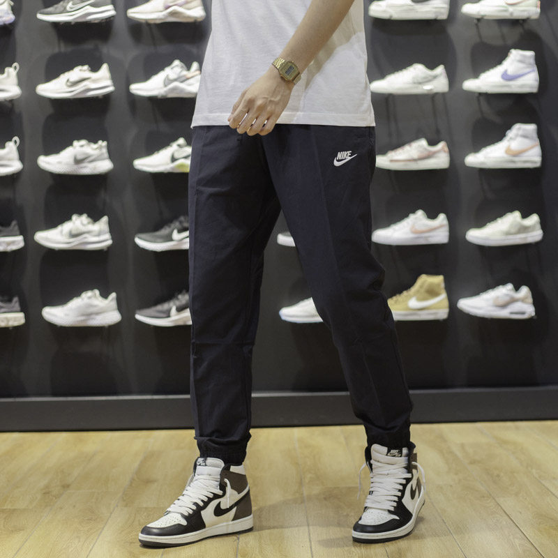 耐克Nike男裤2022夏季新款收口休闲小脚裤运动梭织长裤DD5311-010_虎窝淘