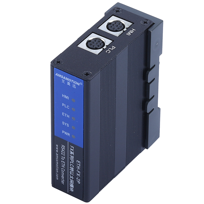 艾莫迅ETH-FX-2P三菱fx3U/1N/2N/3ga扩展PLC转以太网络通讯模块_虎窝淘