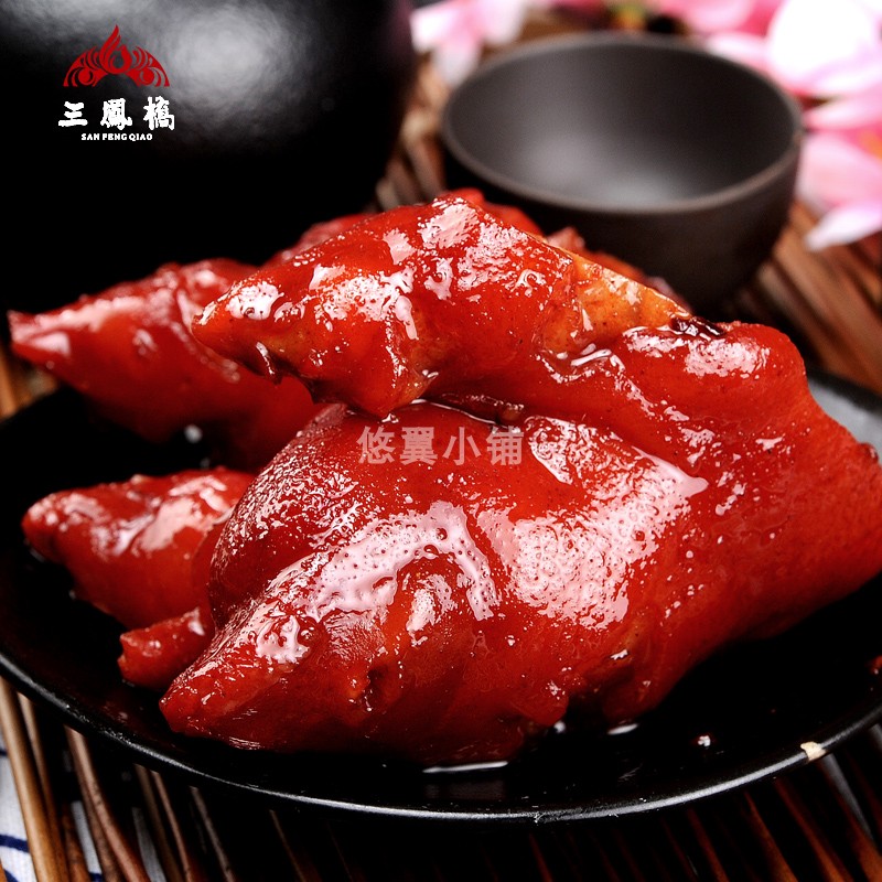 三凤桥酱汁猪蹄235g中华老字号即食卤味熟食酱肘子无锡特产小吃_虎窝淘