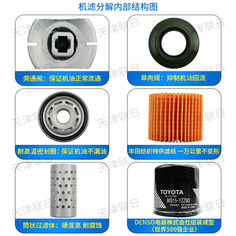 丰田TOYOTA纯牌机油滤芯适合普拉多霸道2700机滤原厂 90915-YZZJ3_虎窝淘