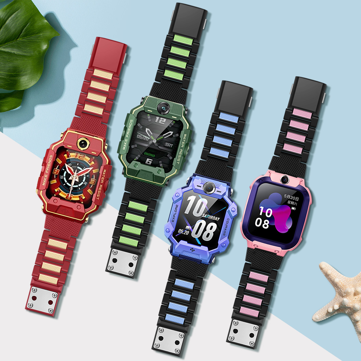 小天才儿童电话手表Z11/N3/Z6S/Z7/N5/Z8/Q2A/D3磁吸闪扣加长表带_虎窝淘