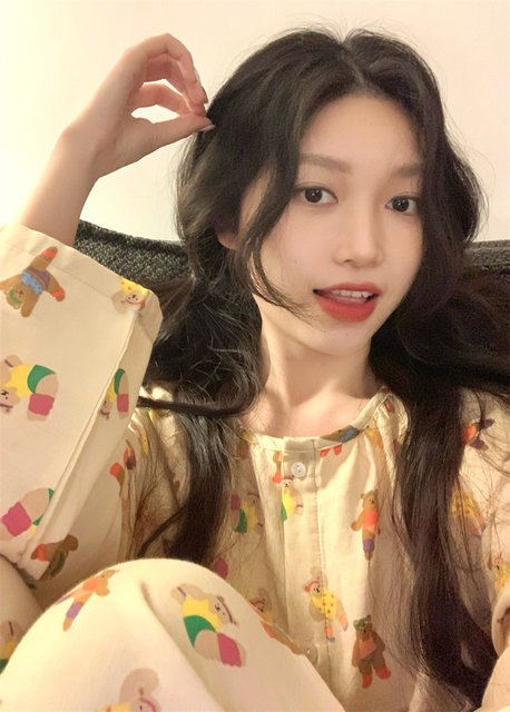 Coni Rabbit/Bear Cute Round Neck Long Sleeve Home Clothes