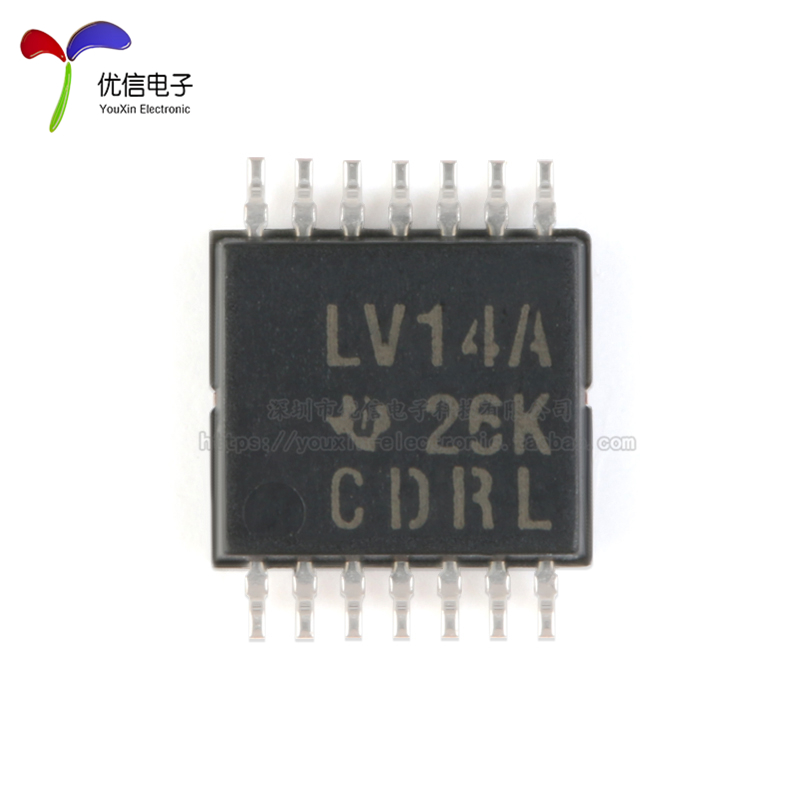 原装正品 SN74LV14APWR TSSOP-14六路施密特触发器反相器芯片_虎窝淘