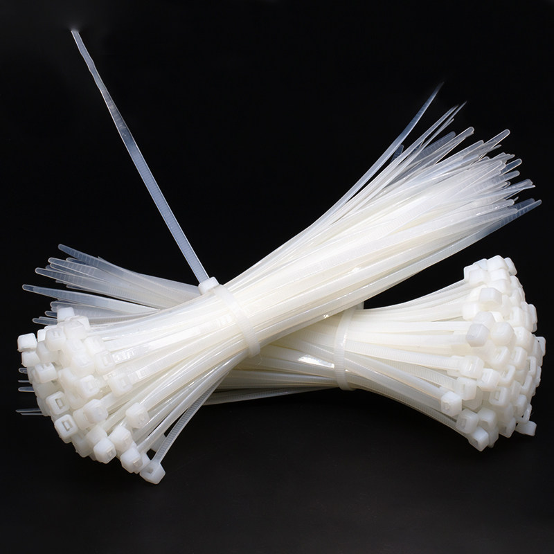 尼龙扎带3/4/5/8*200~600mm白/黑色自锁式扎线固定塑料捆扎束线带_虎窝淘