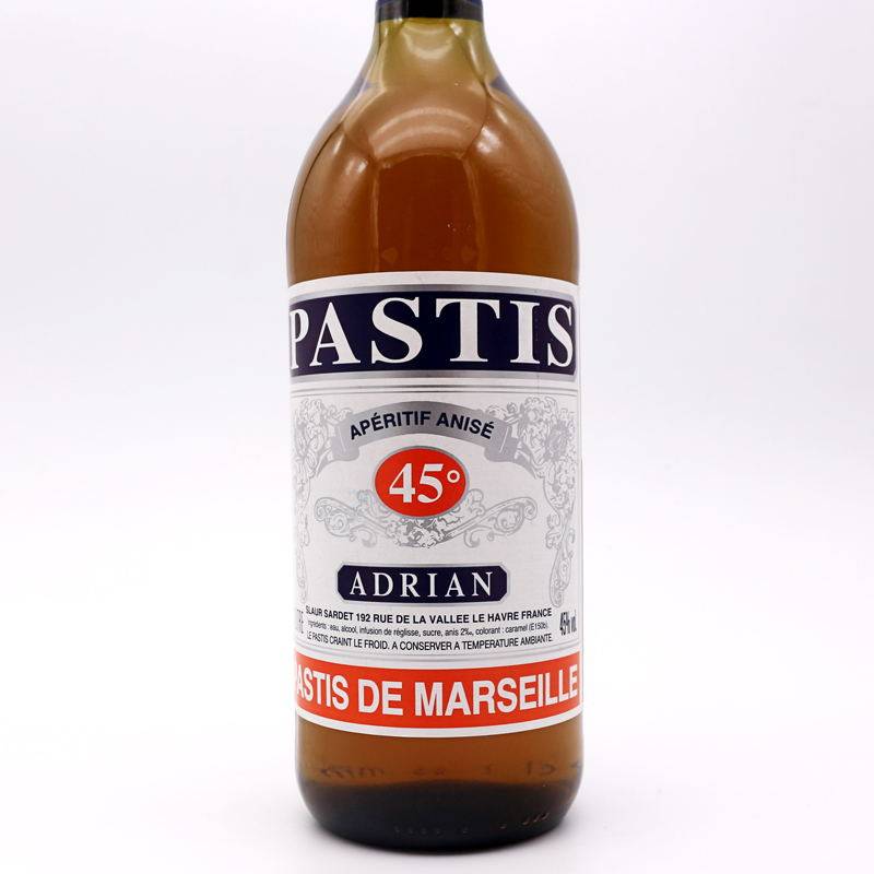百诗利茴香酒百事利 PASTIS ADRIAN法国进口洋酒调酒基酒1000ml_虎窝淘