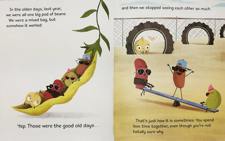 精装 The Cool Bean酷豆子愤怒鸟视觉设计Pete Oswald作品英文原版儿童英语启蒙趣味绘本坏种子系列 Jory John_虎窝淘