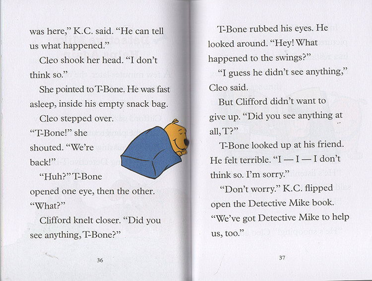 英文原版 Clifford Chapter Book Set大红狗系列绘本 4册盒装附CD彩色插画版儿童桥梁章节读物_虎窝淘