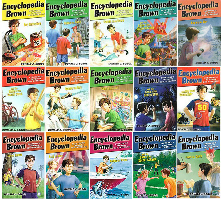 【自营】Encyclopedia Brown百科全书小布朗英文原版儿童章节小说书 15册合售中小学英语阅读提升课外读物_虎窝淘